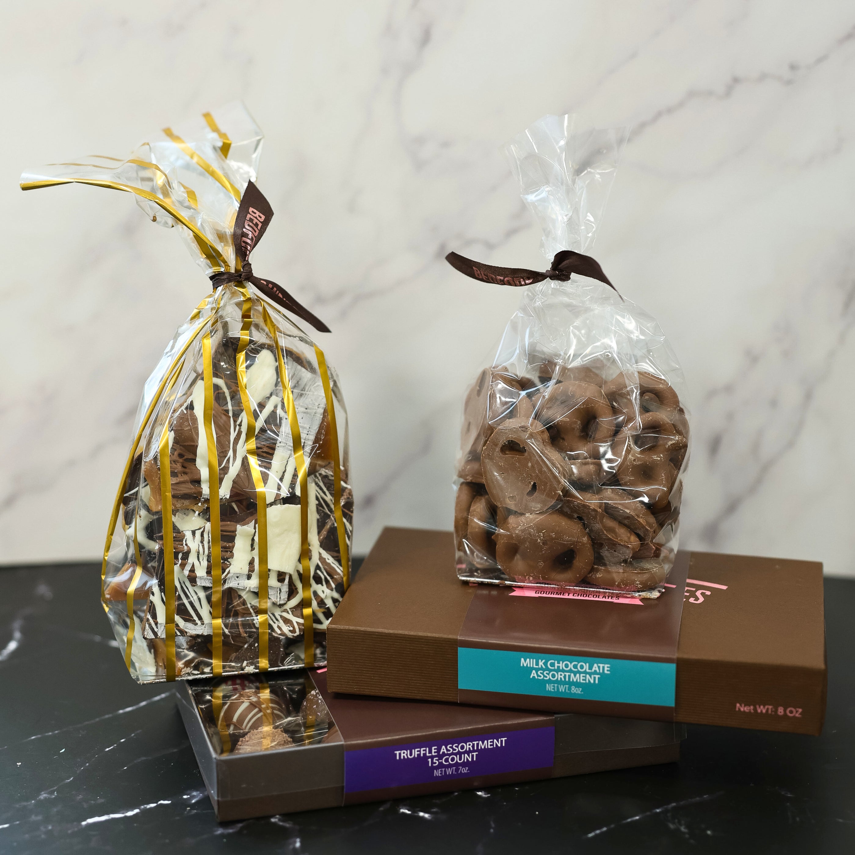 Chocolate Sampler – Gourmet Assorted Chocolates in a Gift Box — Bedford ...