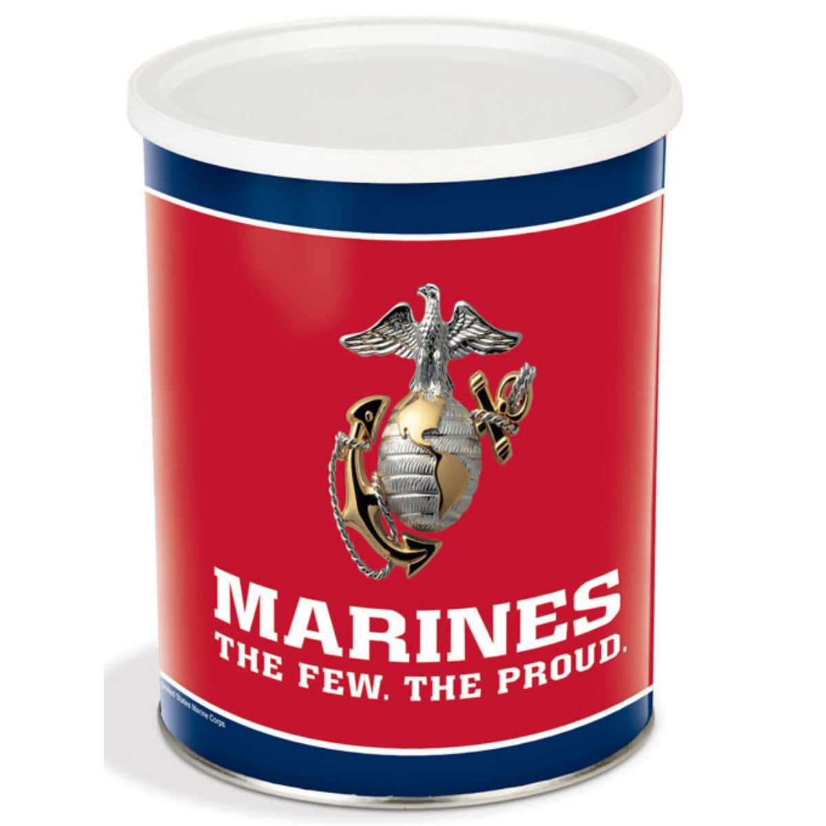 Marines Popcorn Tin – 1 Gallon Military Snack Gift — Bedford Candies