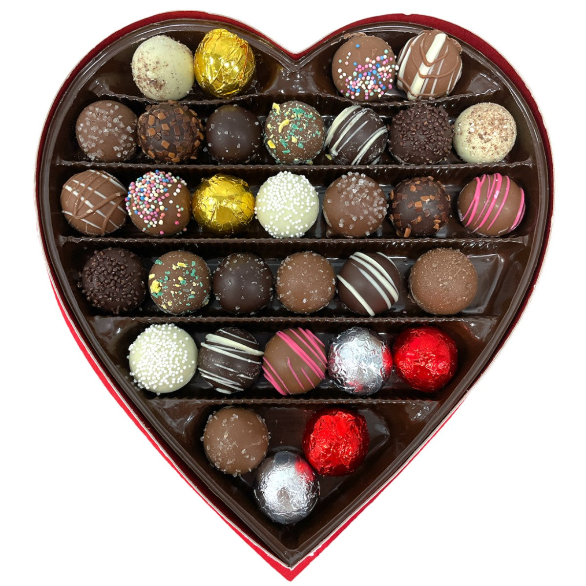 Assorted Truffles Heart Box 15oz | Bedford Candies — Bedford Candies